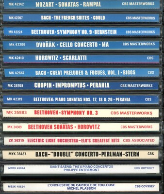 CBS CLASSICAL CD LOT (13) MOZART BEETHOVEN CHOPIN BACH | eBay