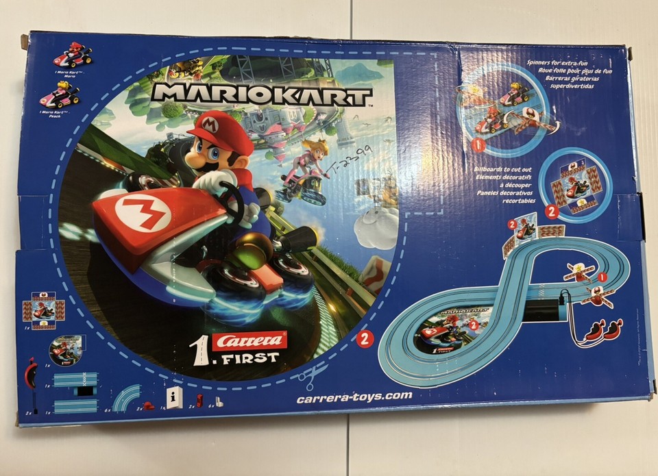Mario Kart Mario vs. Peach Carrera First Beginner Slot Car Racing Set ...