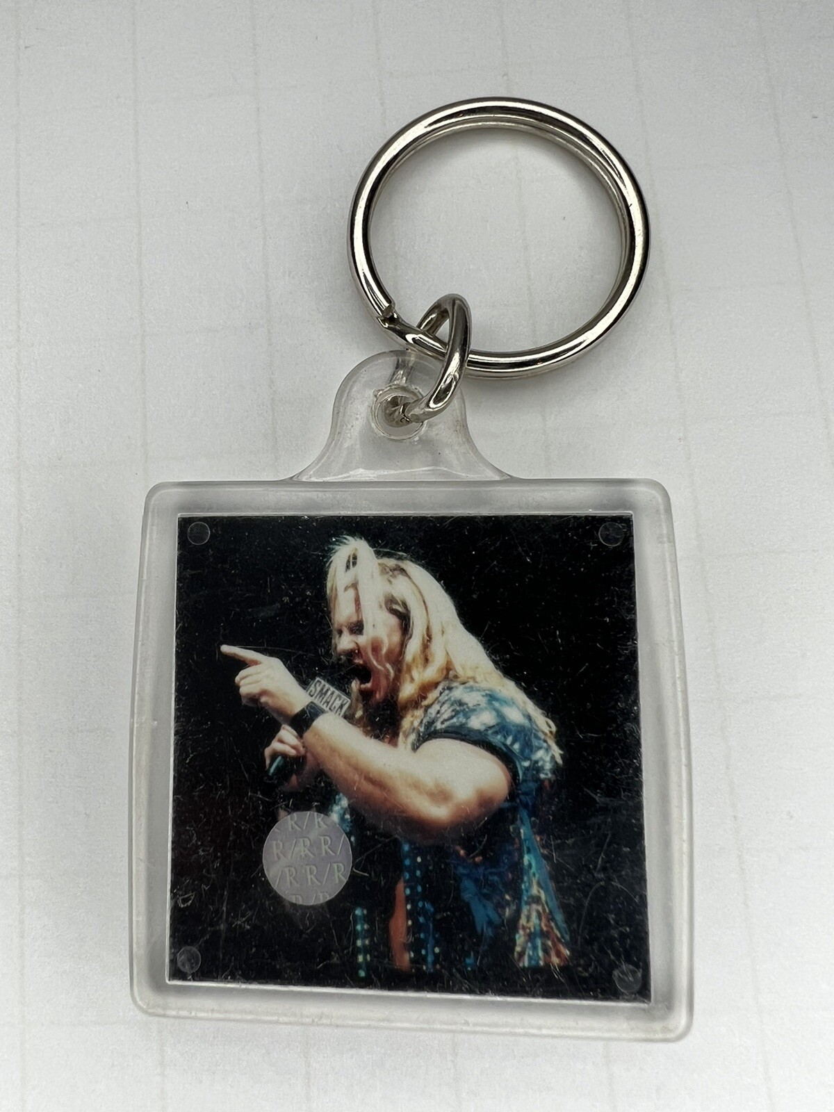 Chris Jericho Keychain Mini Photo WWF WWE Wrestling Heavily Scuffed See ...