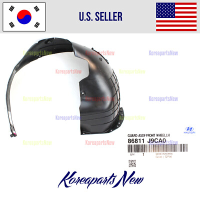 Front Fender Liner Left DRIVER Side 86811J9CA0 ⭐OEM⭐ Hyundai Kona 2022 ...