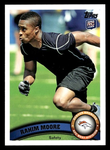 Rahim Moore 2011 Topps Rookie Card #434 Denver Broncos | eBay