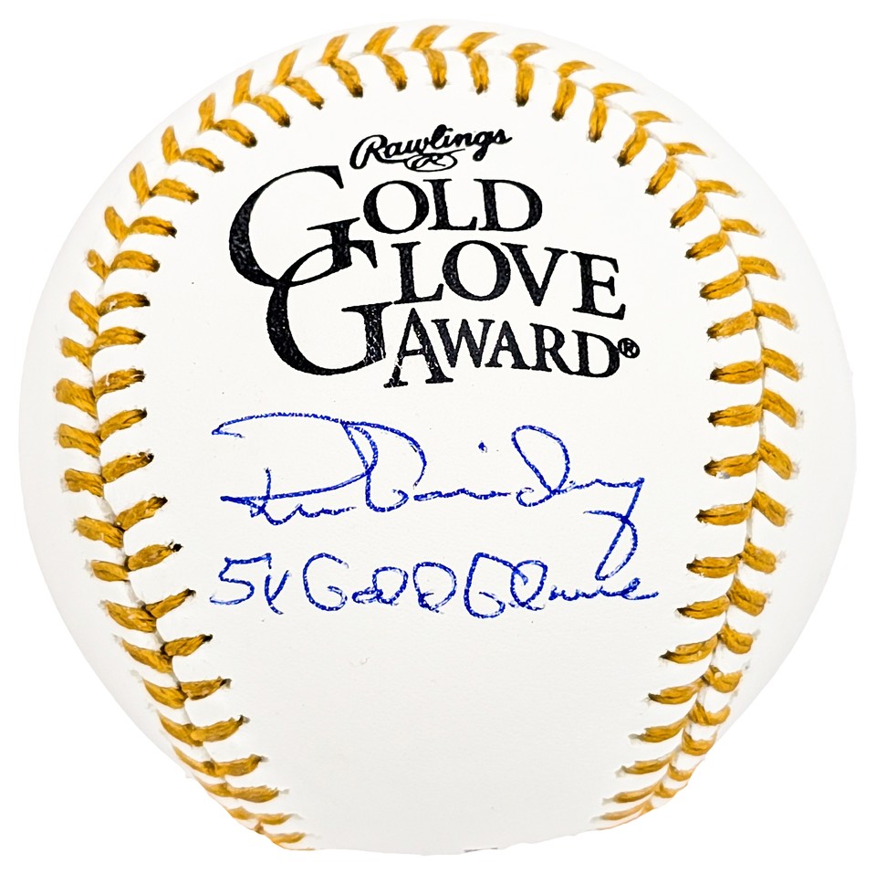 RON GUIDRY AUTOGRAPHED GOLD GLOVE BASEBALL YANKEES 5X GOLD GLOVE ...