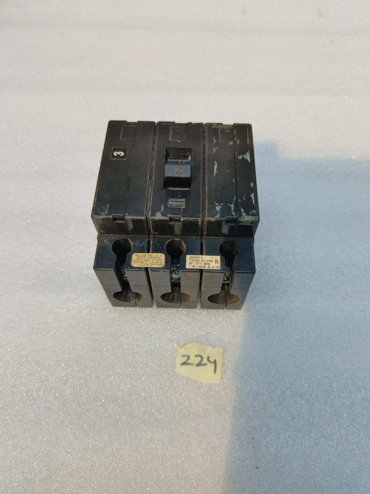 SQUARE D EHB34015 MODEL EHB4 | eBay