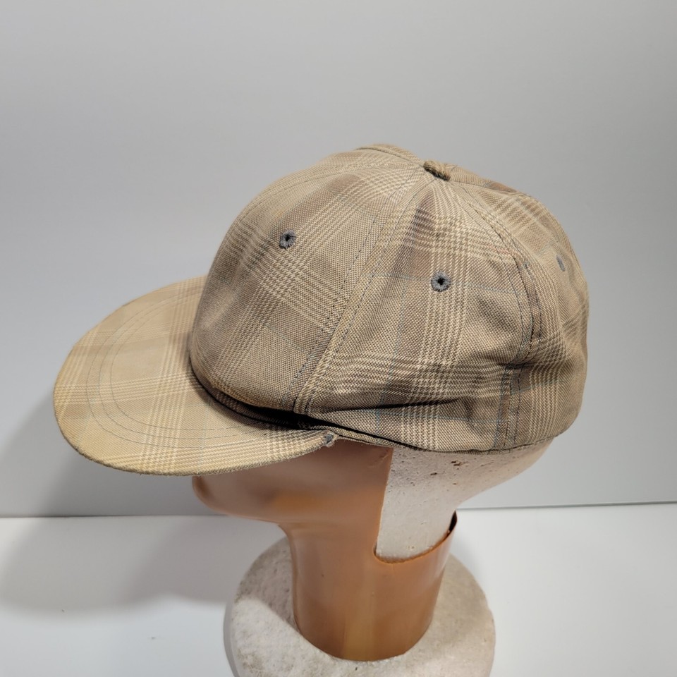 Enjoi Skateboard Fitted Baseball Cap Hat Mens One Size Brown Plaid ...