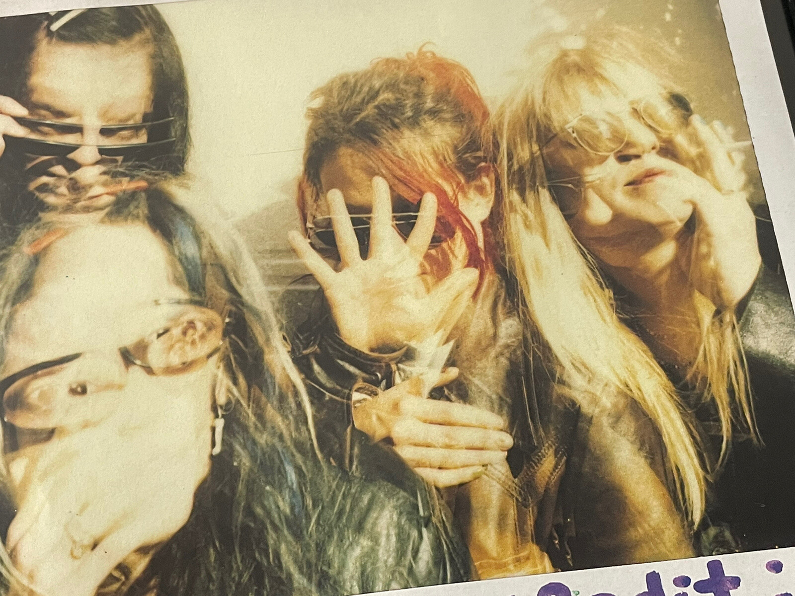 Vintage 1992 L7 Band Polaroid Photo by Registo Rare Framed Picture ...