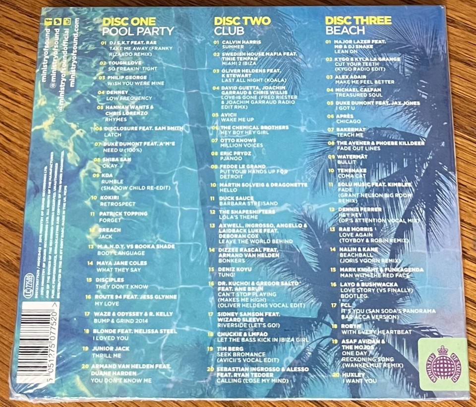 VARIOUS ARTISTS "M.O.S IBIZA WEEKENDER" BRAND NEW 2015 UK 3CD ALBUM ...