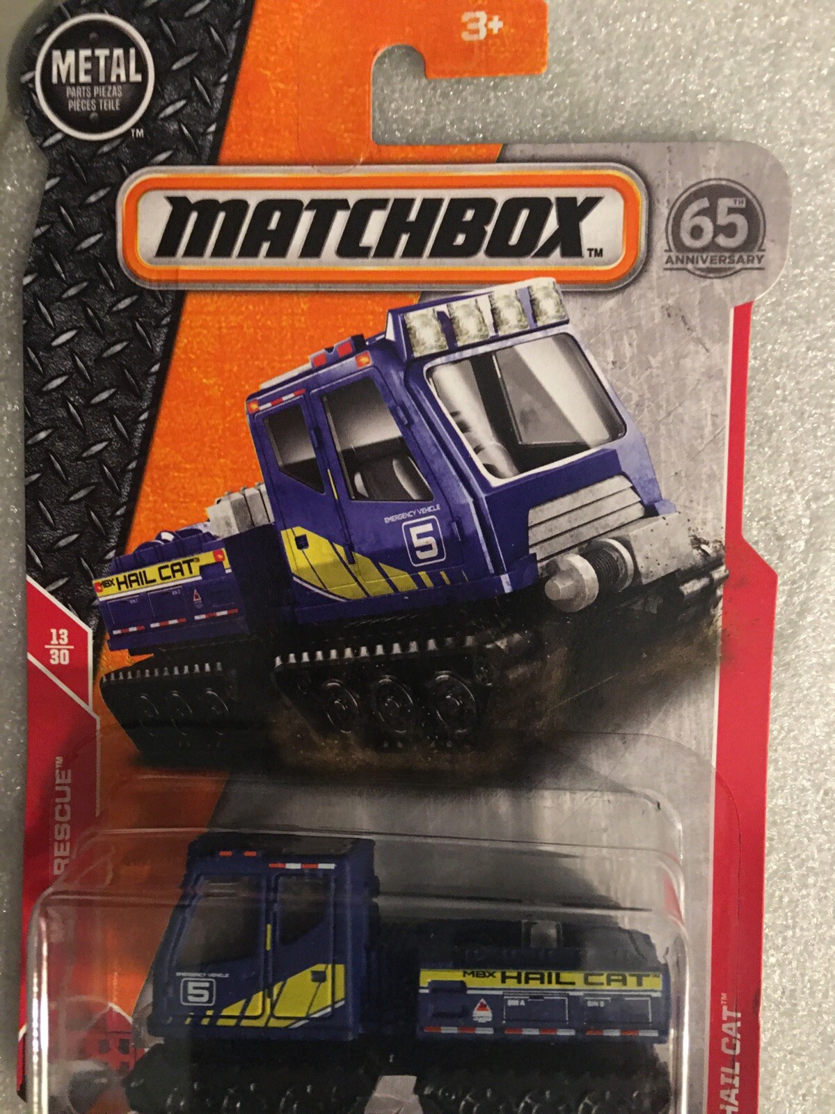 2018 Matchbox Hail Cat #66/125 [Blue] MBX Rescue 1/64 Scale Diecast ...