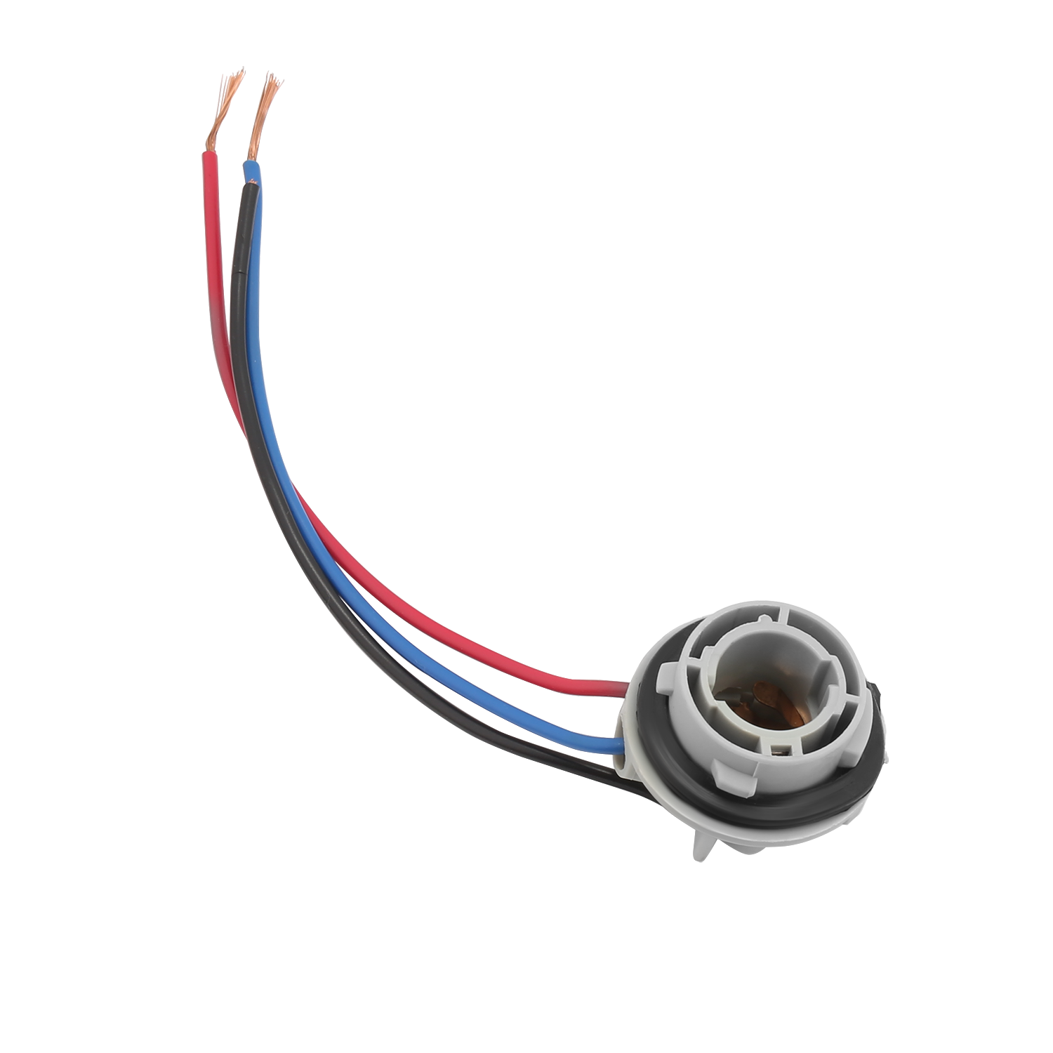 2PCS 1157 2357 LED Pig Tail Plug Stop Brake Turn Light Bulb Socket ...