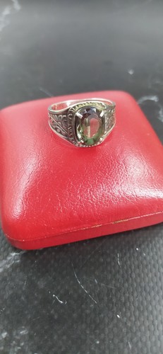 Very Rare Soviet Sterling Silver men's Ring With Tou… - Gem