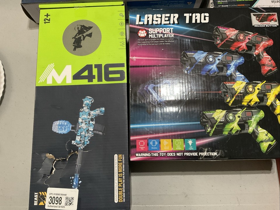 HUGE LOT OF WATER BULLET GUNS GEL BALL GUNS AND SPLAT-R-AMMO AND GLOW ...