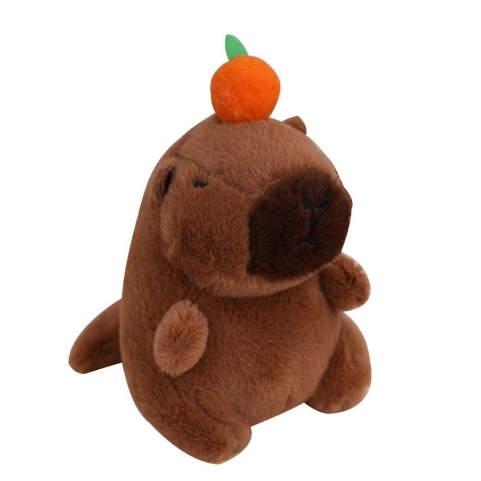 Multicolor Wagging Tail Capybara Doll Plush Cartoon Capybara Doll Kids ...
