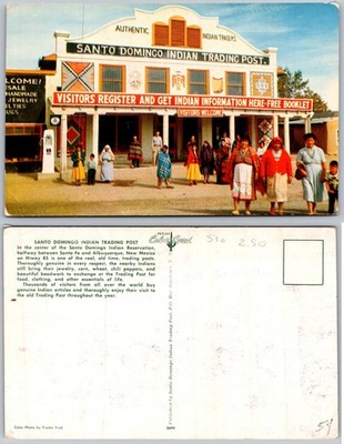 Santo Domingo Indian Trading Post New Mexico Postcard | eBay