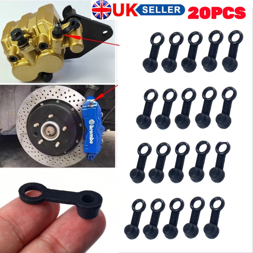 20Pcs Rubber Caliper Brake Bleed Nipple Grease Dust Caps Cover ...