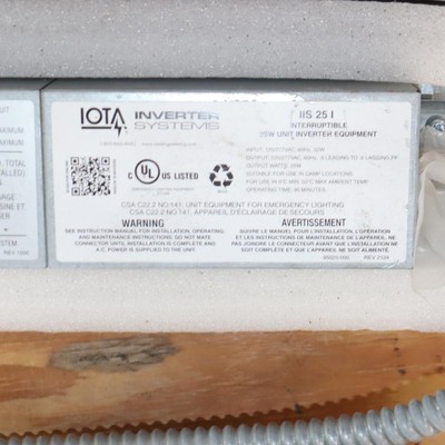 1 New Open Box IOTA Inverter Systems IIS 25 I 25W Plus One Used Unit ...