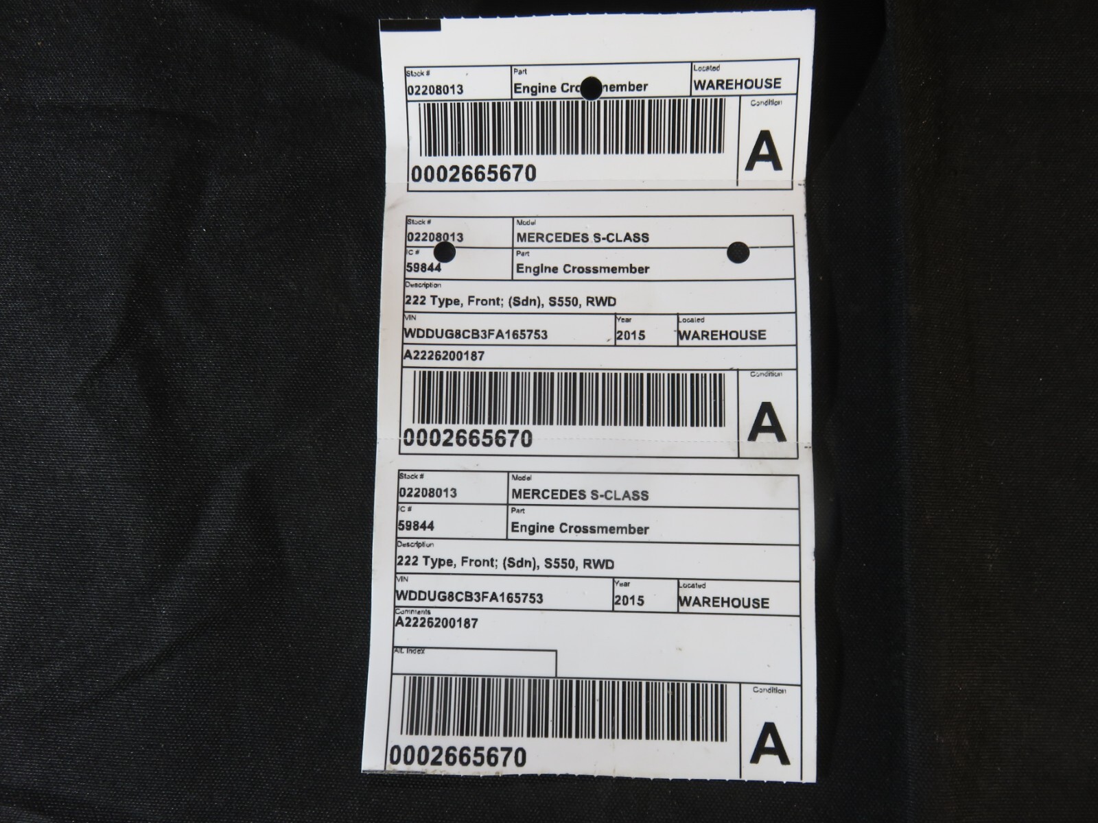 Mercedes-Benz A2226200187 for sale online | eBay