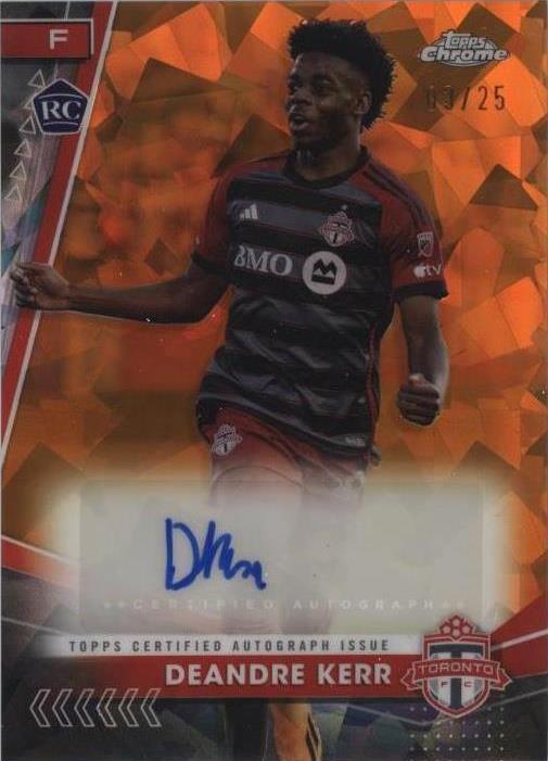 2024 Topps Chrome Mls Sapphire Edition - Autographs Deandre Kerr #SA-DK ...