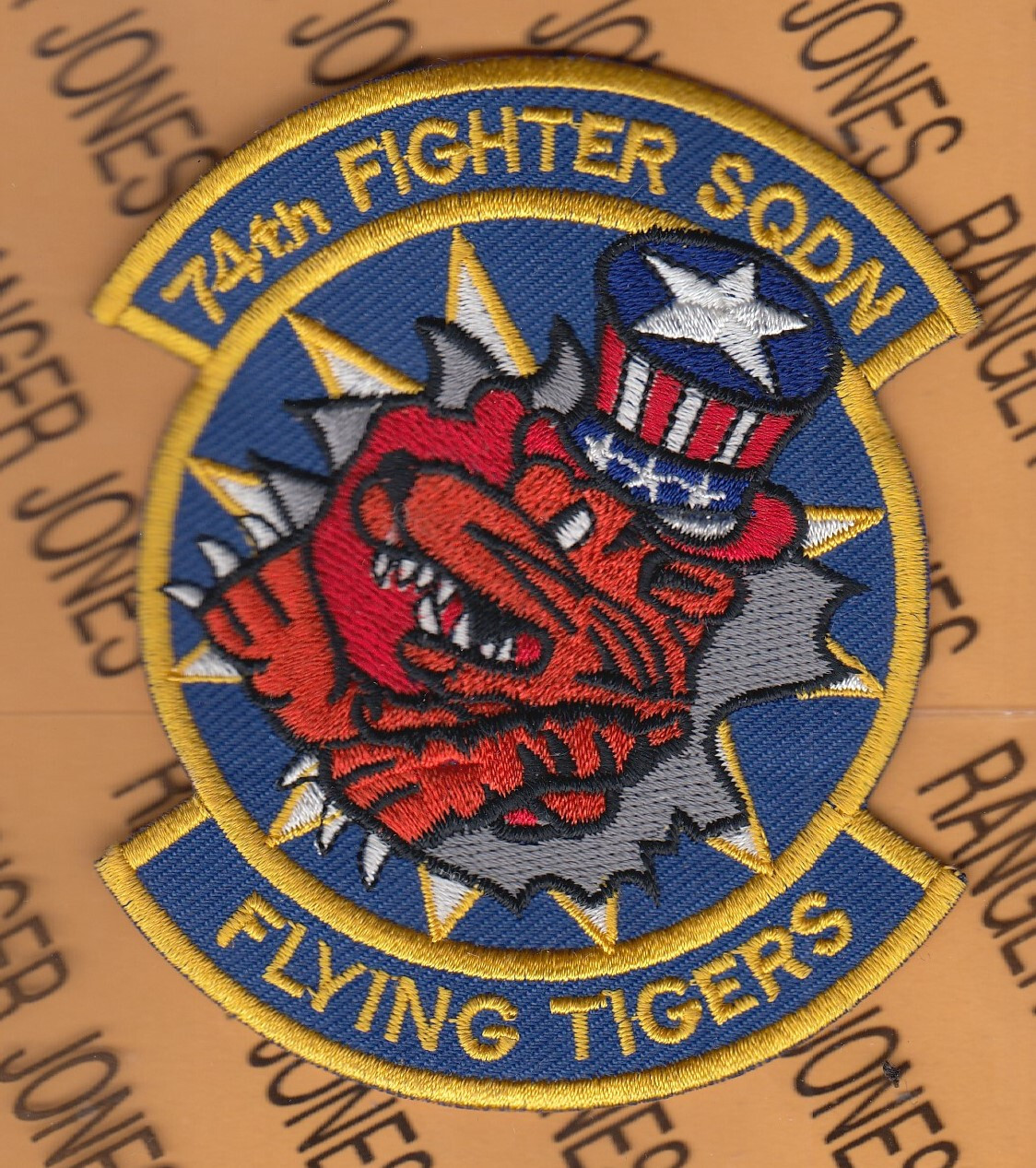 USAF Air Force 74th Fighter Sq FS Flying Tigers 3.75" patch c/e A | eBay