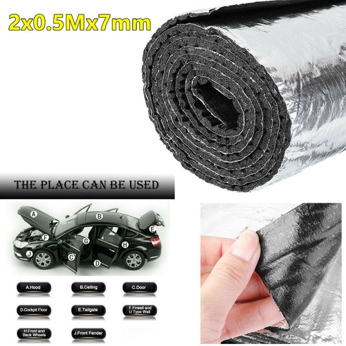 Car Doors Bonnet Firewall Insulation Sound Proofing Mat Glass Fiber ...