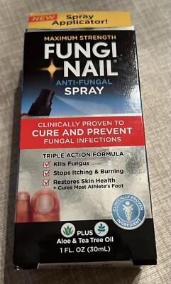 Fungi Nail Anti Fungal Spray Plus Aloe And Tea Tree Oil 1 Fl Oz BB 11/ ...