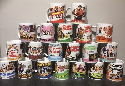 CARRY ON..FILMS mug collection - 56 designs Custom made new sid james ...