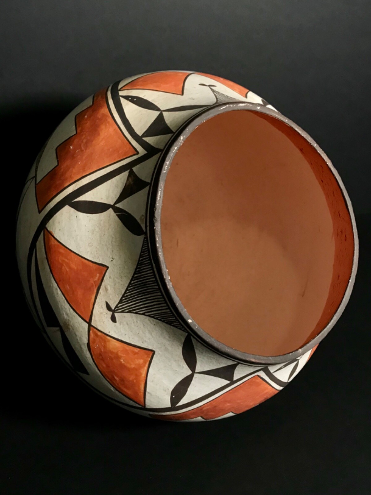 ACOMA POLYCHROME POTTERY JAR, BEAUTIFUL POLYCHROME DESIGNS, NICE FORM ...