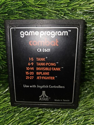 Atari 2600 Combat Tank-Pong Invisible-Tank Biplane Jet-Fighter ML253 ...