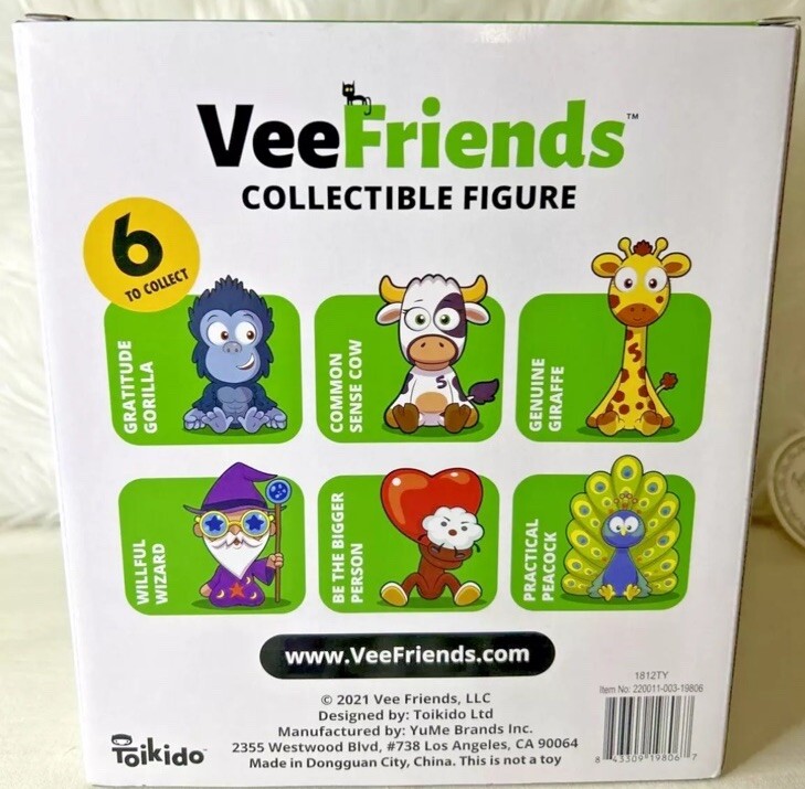 VeeFriends Gratitude Gorilla Collectible Figure VEE Friends/Tokido ...