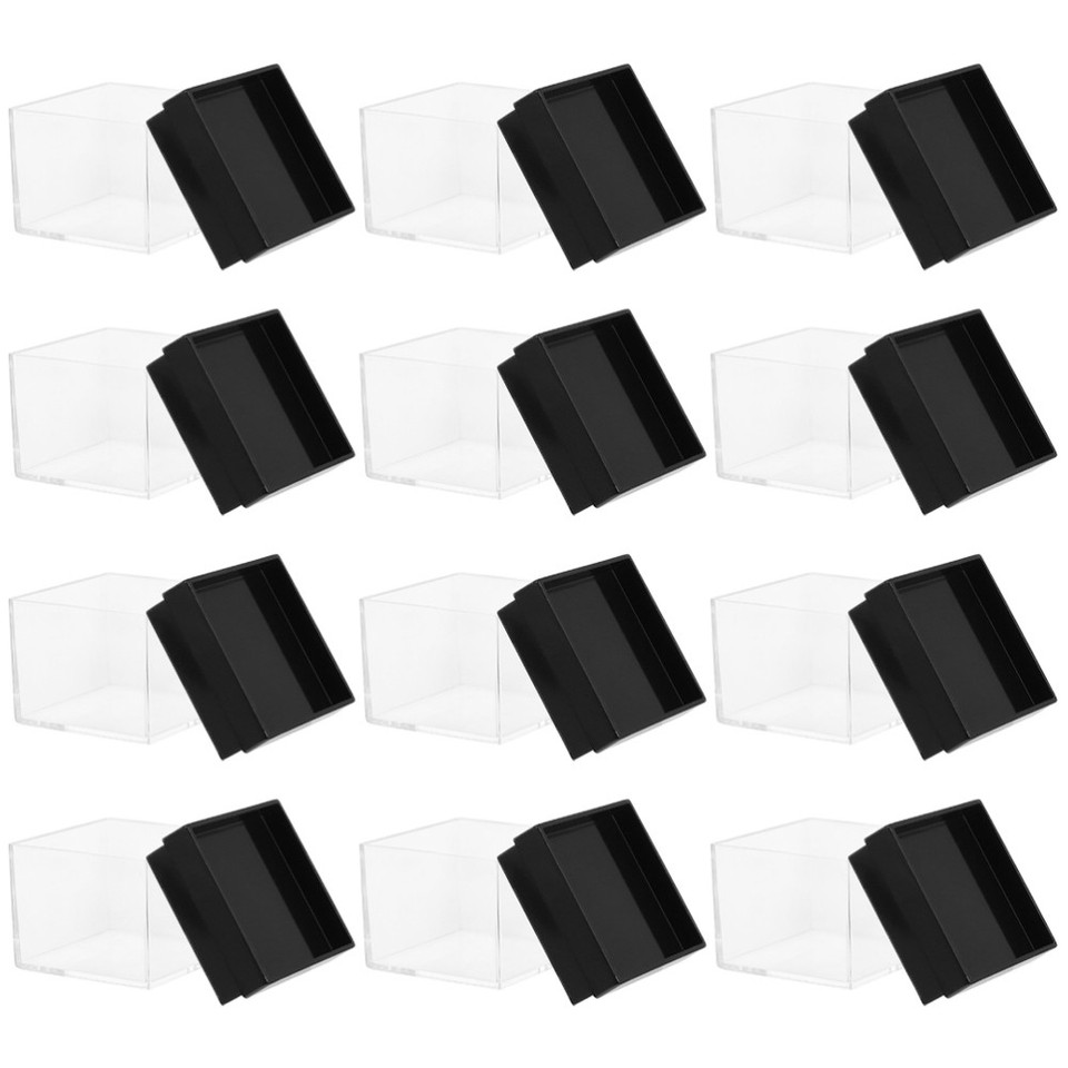 2 PCS Rock Cases Specimen Display Frame Small Rack Clear Cube | eBay