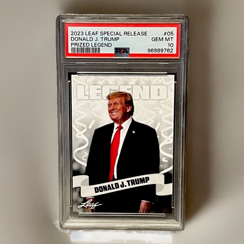 *RARE*POP-10 SPECIAL RELEASE #05 "DONALD J. TRUMP" LEGENDS PSA-10 GM 1/ ...