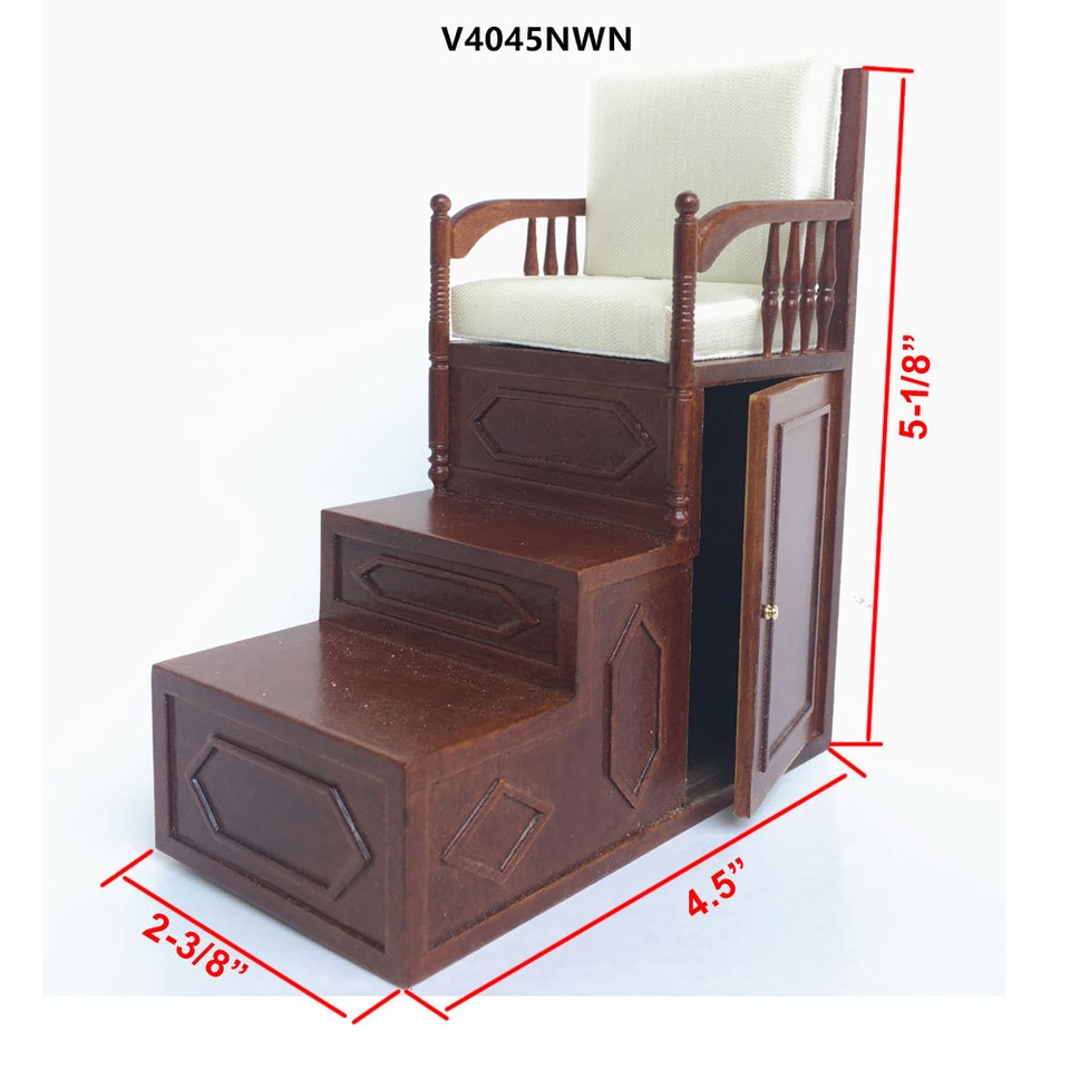 Miniature pulpit Minbar steps chair mimber mosque imam for dollhouse 1: ...