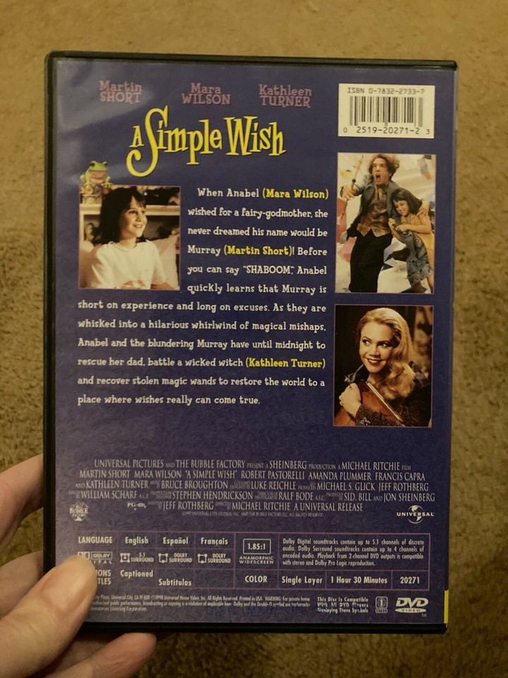 A Simple Wish-Martin Short, Mara Wilson, Kathleen Turner (DVD ...