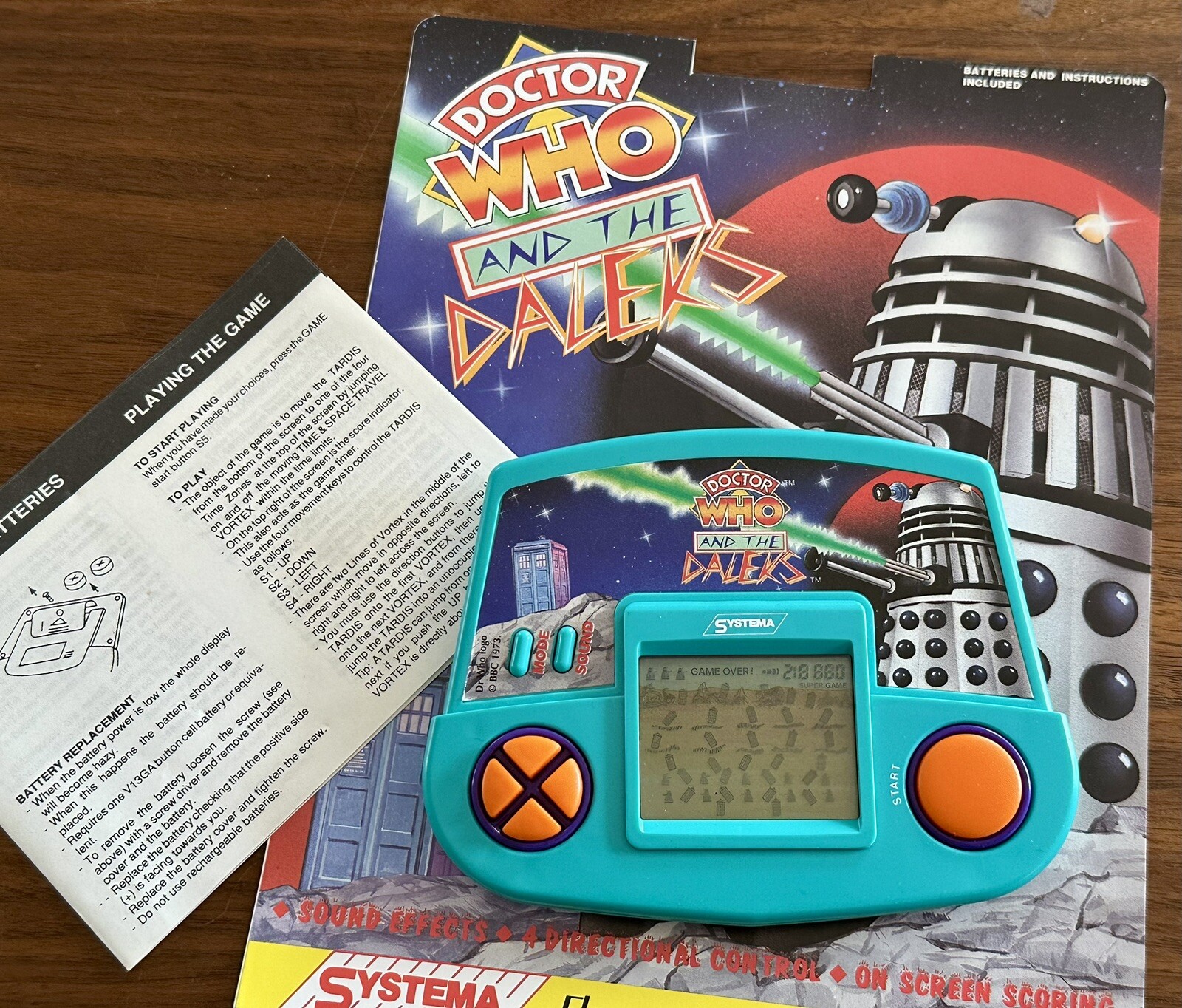 Doctor Dr Who Daleks LCD Electronic Handheld Game (1993 Systema) It ...