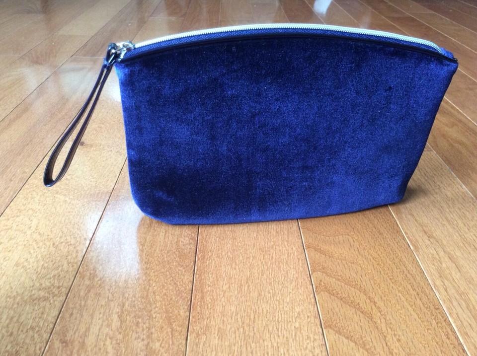 Midnight Blue Fuzzy Handbag: Silver Zipper ( New ) | eBay