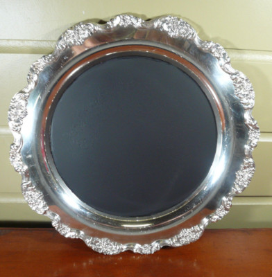 Vintage Chalk Board Menu Board Silverplate Tray Platter 15" | eBay
