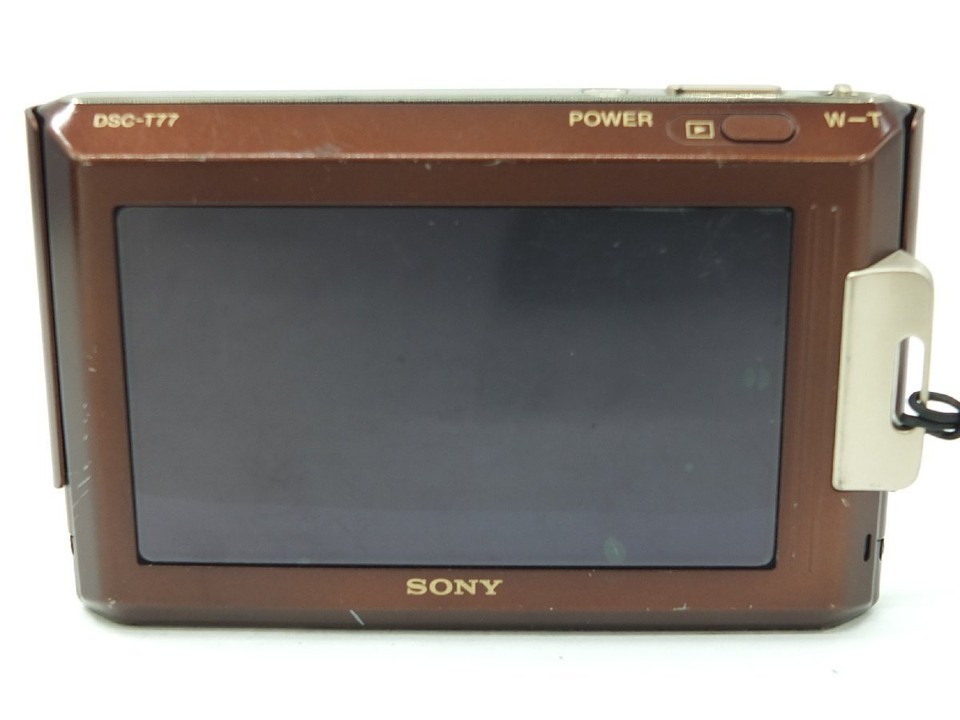 Excellent-SONY DSC-T77 Digital Camera Brown Cyber Shot 4.0x Optical ...