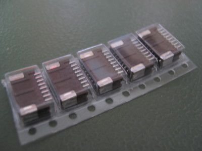 5x FFC/FPC Connector/Buchse 8 Kontakte 1mm - LIF SMD/SMT Flex Flat ...