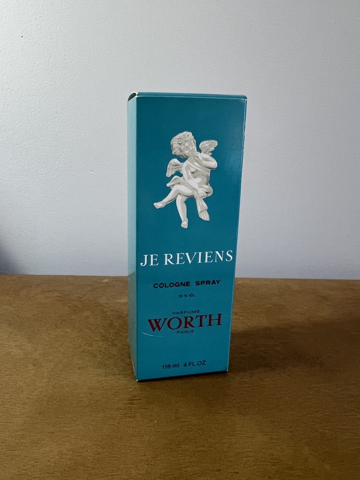 JE REVIENS Worth Vintage Cologne 4 Oz Spray Full Bottle Made in France ...
