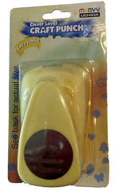 MARVY UCHIDA CLEVER LEVER EXTRA JUMBO CRAFT PUNCH CIRCLE 1 1/2" LV ...