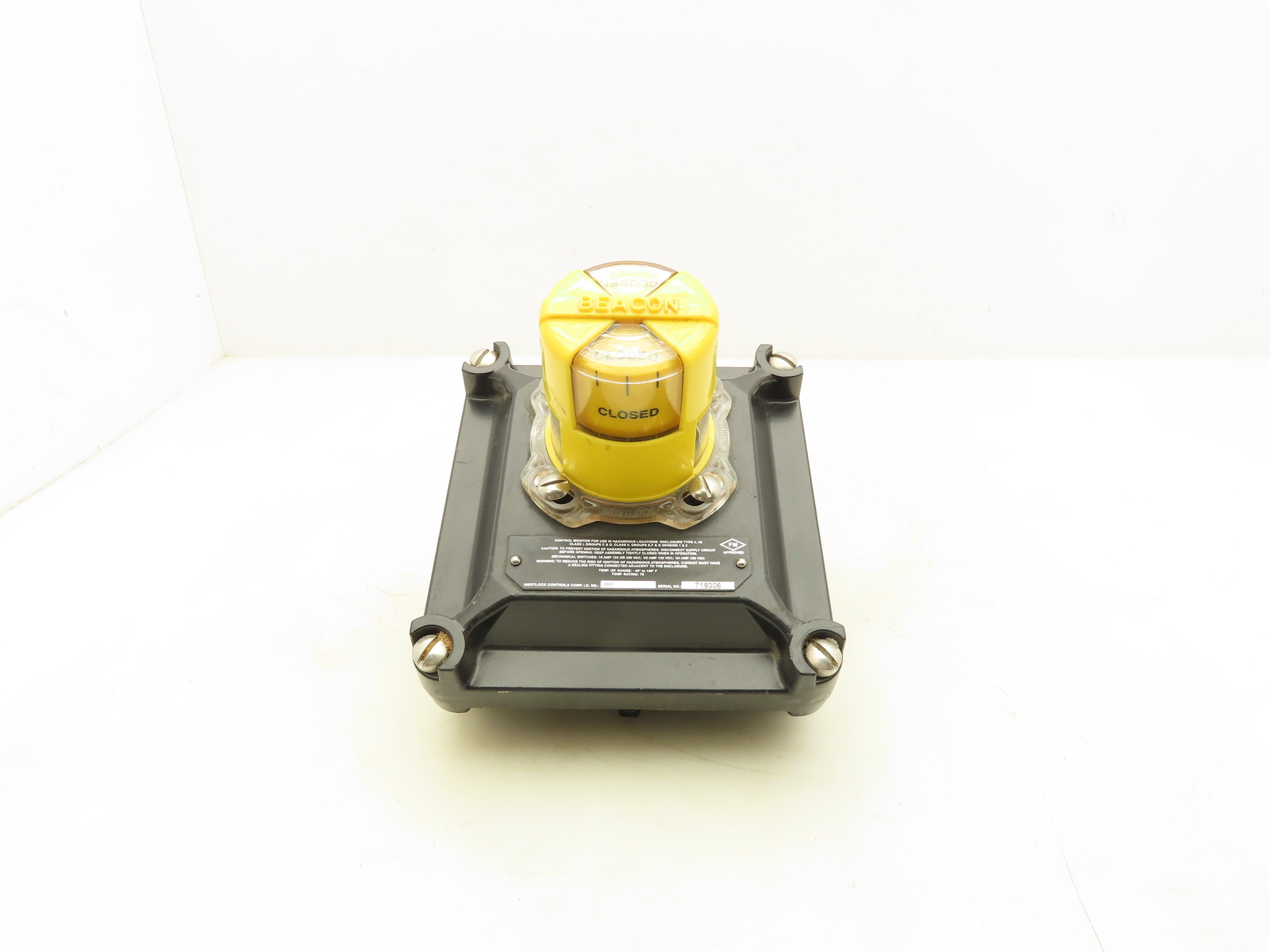 Westlock 2007 Beacon Valve position Monitor Type 4X 250VDC 15A 3/4"NPT ...