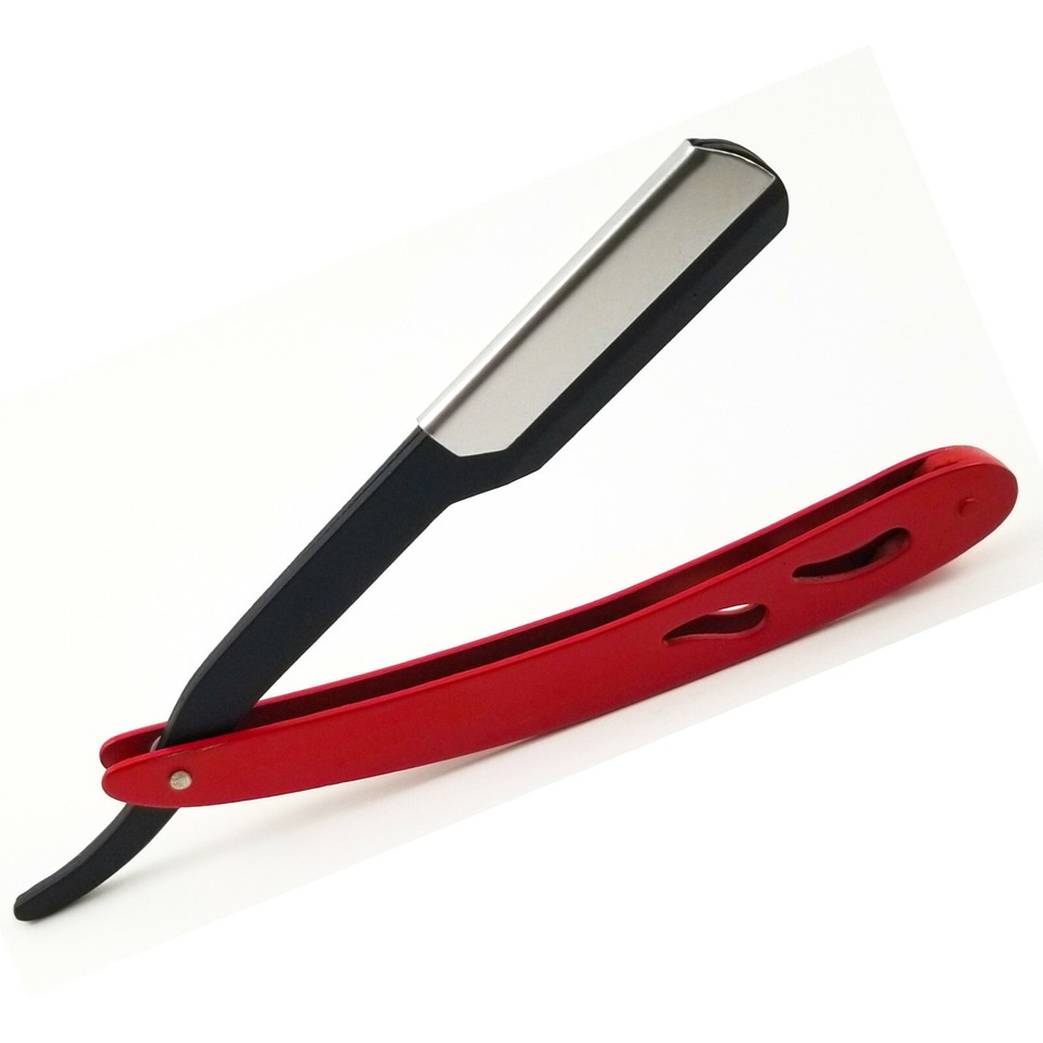 BLACK CLASSIC STRAIGHT WET SHAVING RAZOR BARBER SALON CUT THROAT ...