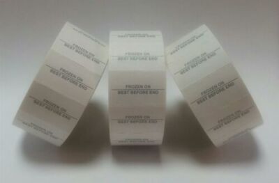 1200 'FROZEN ON/BEST BEFORE END' Price Date Labels Fits Jolly JS14/JS16 ...