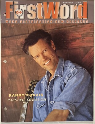 Very Rare RANDY TRAVIS Photo Covers 2004 FIRST WORD Distribution ...