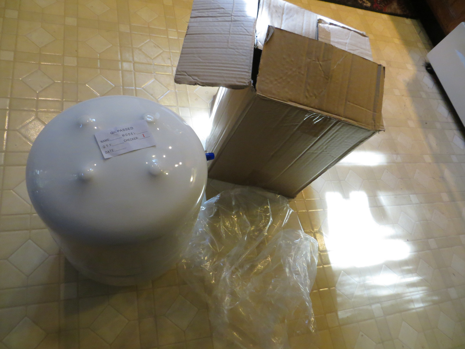 3.2 Gallon Metal Bladder Tank RO Reverse Osmosis, NSF Certified, White ...