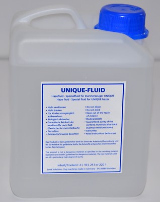LOOK Solutions UNIQUE Fluid im 2 Liter Kanister für Hazer ...