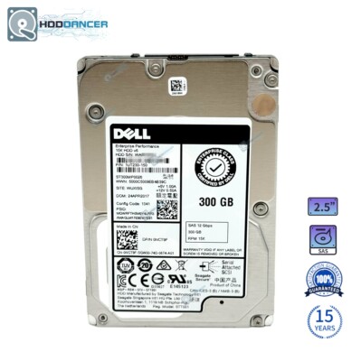 0NCT9F NCT9F Dell ST300MP0026 300GB 2.5'' SAS 512e 15000 RPM 12Gbps ...