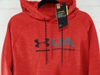 NEW L Under Armour Men's UA Storm Cold Gear Fleece Big Logo Hoodie Red ...