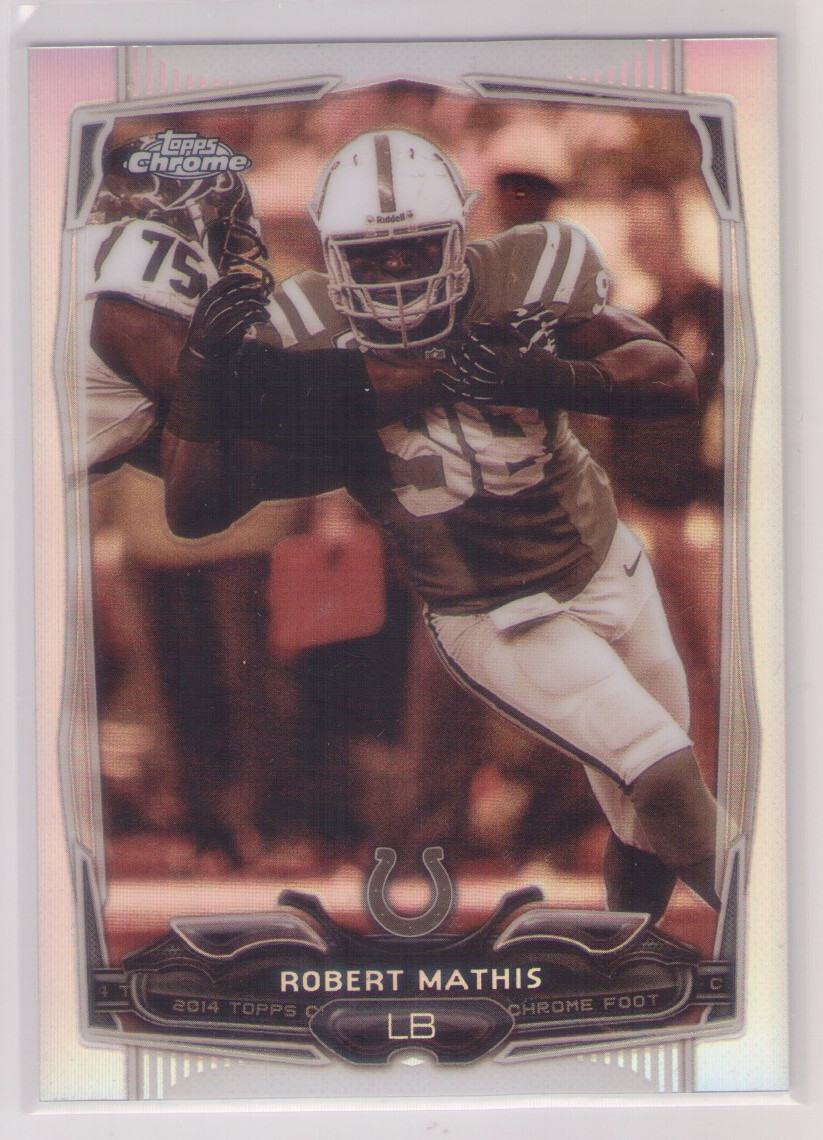 Robert Mathis 2014 Topps Chrome Sepia Refractor Card #80 Colts /99 🔥 | eBay