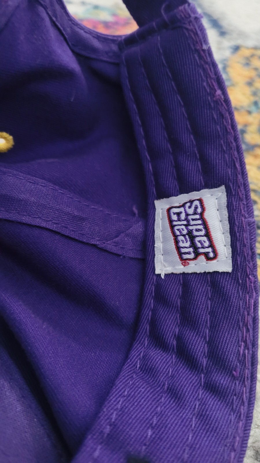 Vintage Castrol SUPER CLEAN Purple Strapback Baseball… - Gem