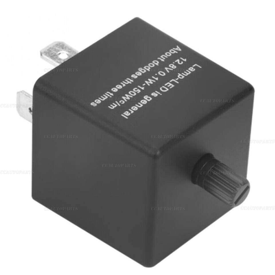 3-Pin LED Flasher Relay Adjustable CF13 Fits Turn Signal Light Fast ...