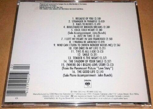 16 Most Requested Songs by Tony Bennett CD 1986 CBS Columbia | eBay